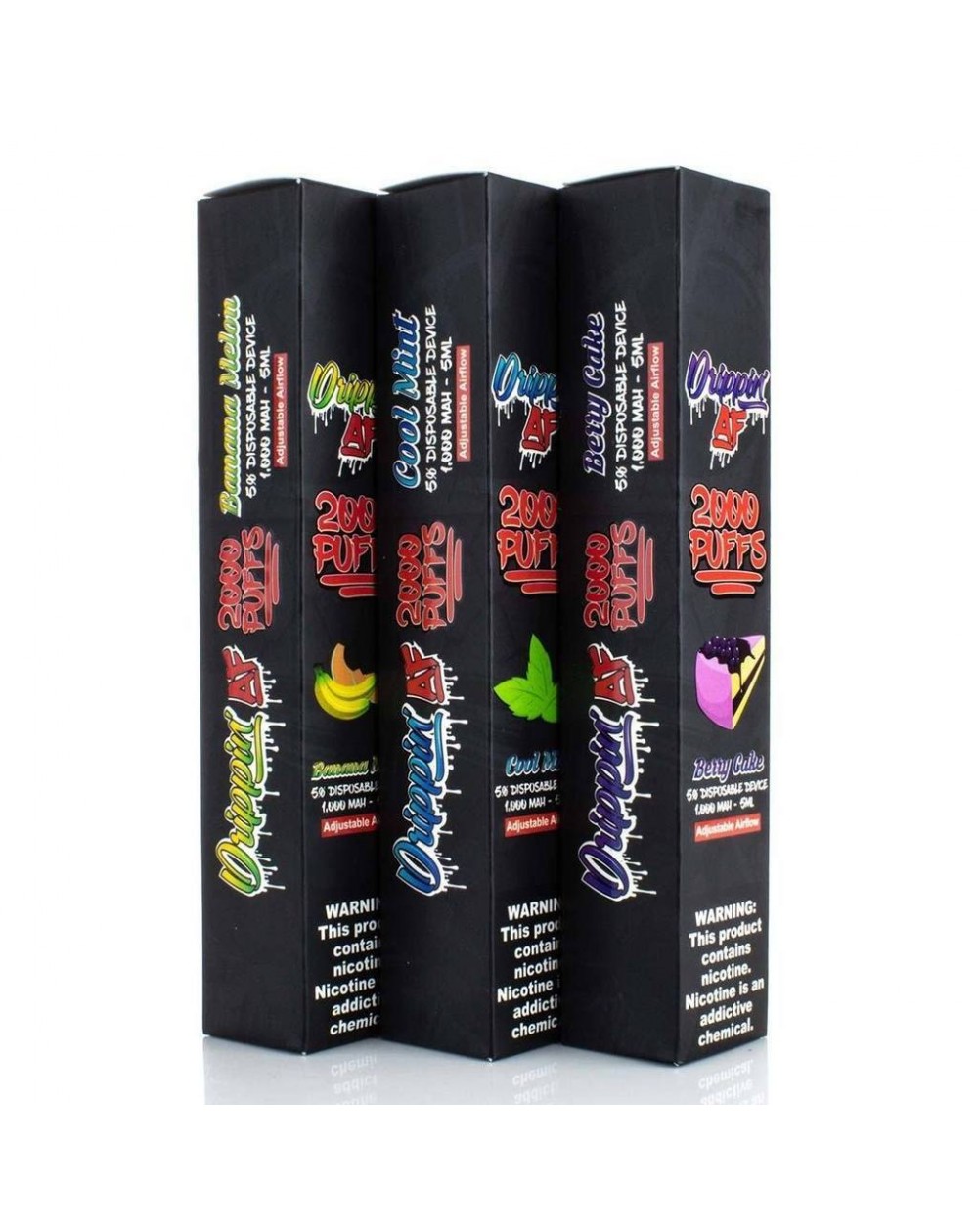 DRIPPIN AF Disposable E-Cigs 2000 Puff (Individual) | Disposable Vape Pens
